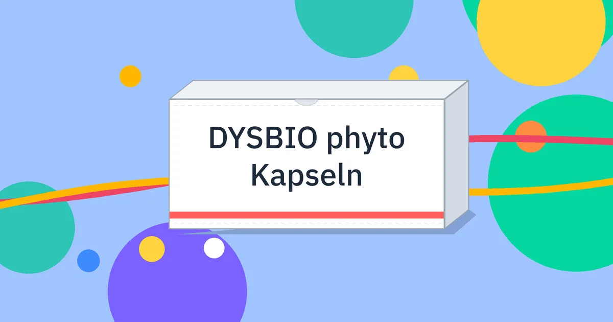 Symbolbild: Packung mit der Aufschrift DYSBIO phyto Kapseln (PZN 16588946) – Verfügbarkeit und Bezug in Apotheken in Frankfurt am Main