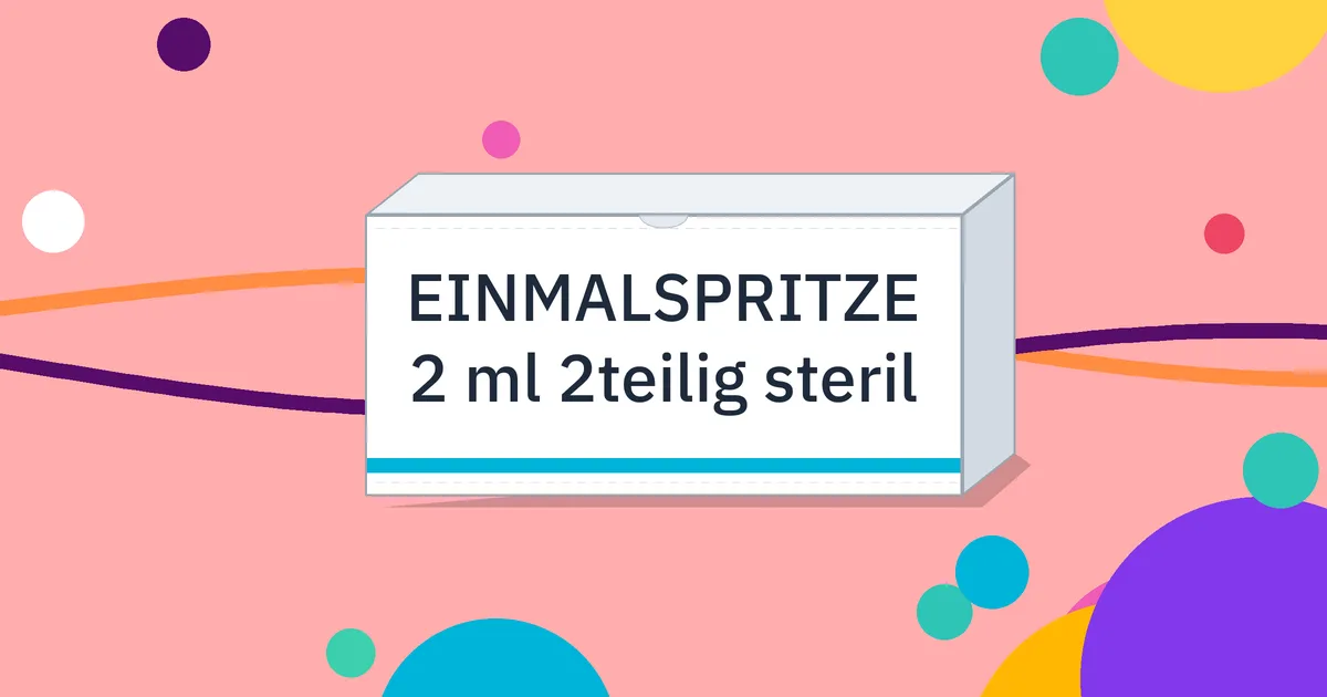 Symbolbild: Packung mit der Aufschrift EINMALSPRITZE 2 ml 2teilig steril (PZN 09307042) – Verfügbarkeit und Bezug in Apotheken in Frankfurt am Main