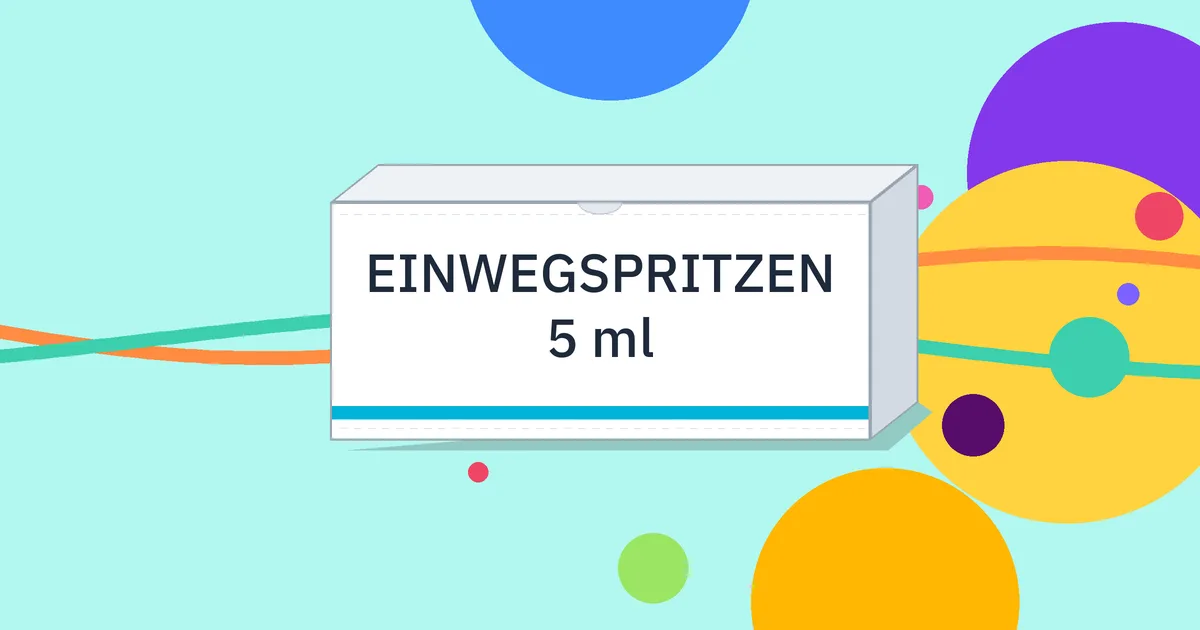 Symbolbild: Packung mit der Aufschrift EINWEGSPRITZEN 5 ml (PZN 09314088) – Verfügbarkeit und Bezug in Apotheken in Frankfurt am Main