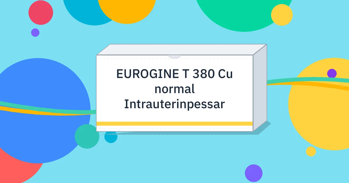 Symbolbild: Packung mit der Aufschrift EUROGINE T 380 Cu normal Intrauterinpessar (PZN 18841059) – Verfügbarkeit und Bezug in Apotheken in Frankfurt am Main