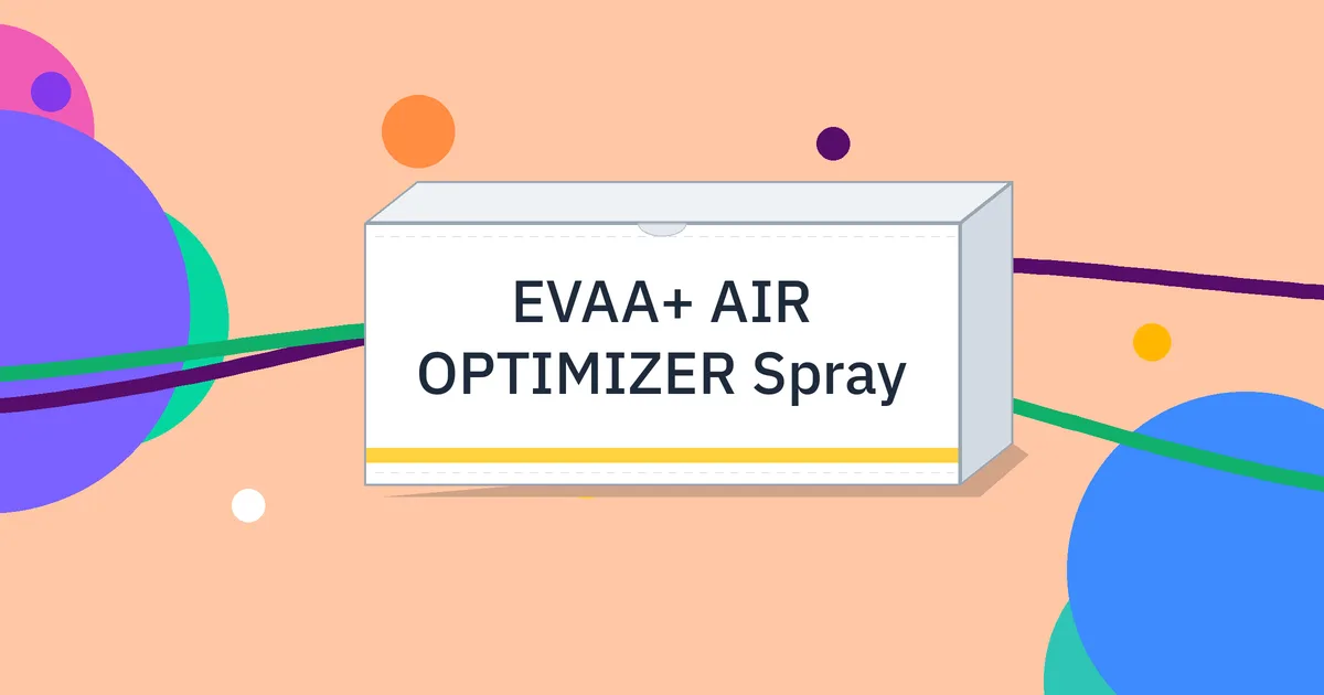 Symbolbild: Packung mit der Aufschrift EVAA+ AIR OPTIMIZER Spray (PZN 18363625) – Verfügbarkeit und Bezug in Apotheken in Frankfurt am Main
