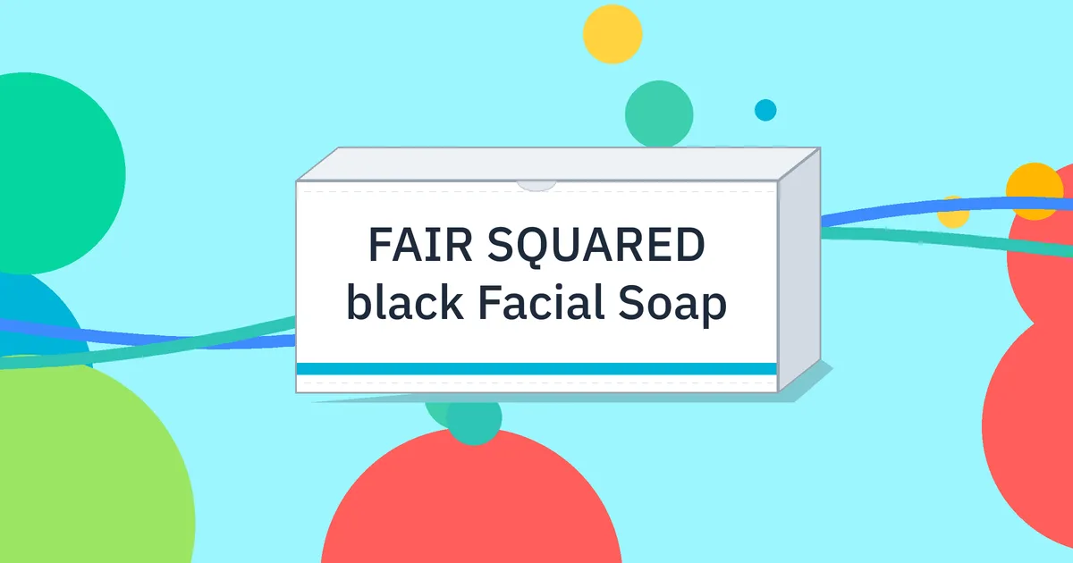 Symbolbild: Packung mit der Aufschrift FAIR SQUARED black Facial Soap (PZN 16162963) – Verfügbarkeit und Bezug in Apotheken in Frankfurt am Main