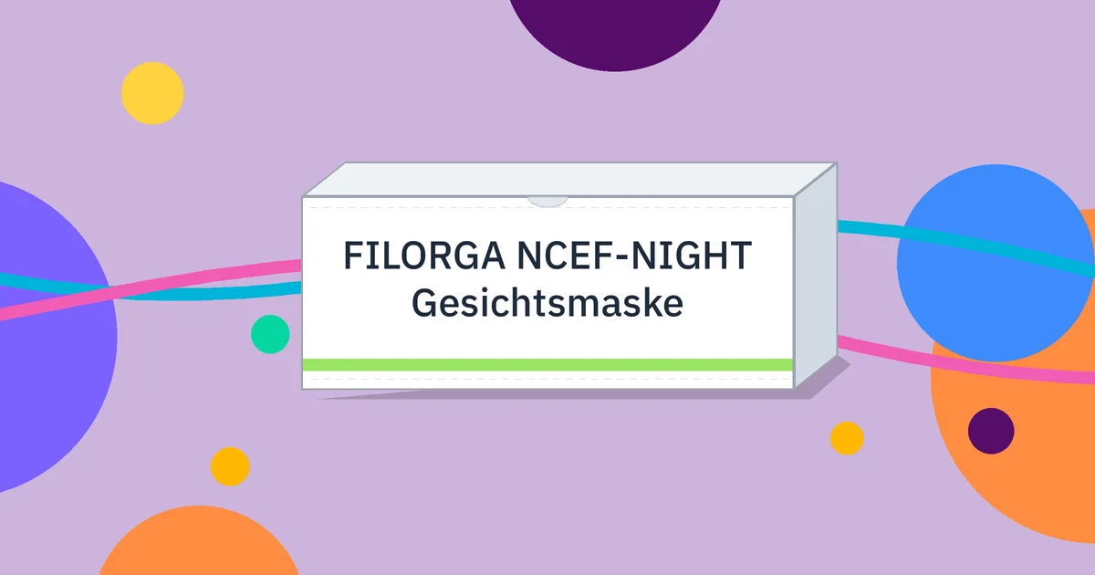 Symbolbild: Packung mit der Aufschrift FILORGA NCEF-NIGHT Gesichtsmaske (PZN 18898757) – Verfügbarkeit und Bezug in Apotheken in Frankfurt am Main