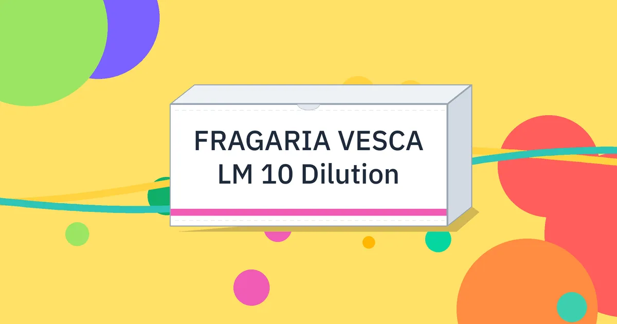 Symbolbild: Packung mit der Aufschrift FRAGARIA VESCA LM 10 Dilution (PZN 13490626) – Verfügbarkeit und Bezug in Apotheken in Frankfurt am Main
