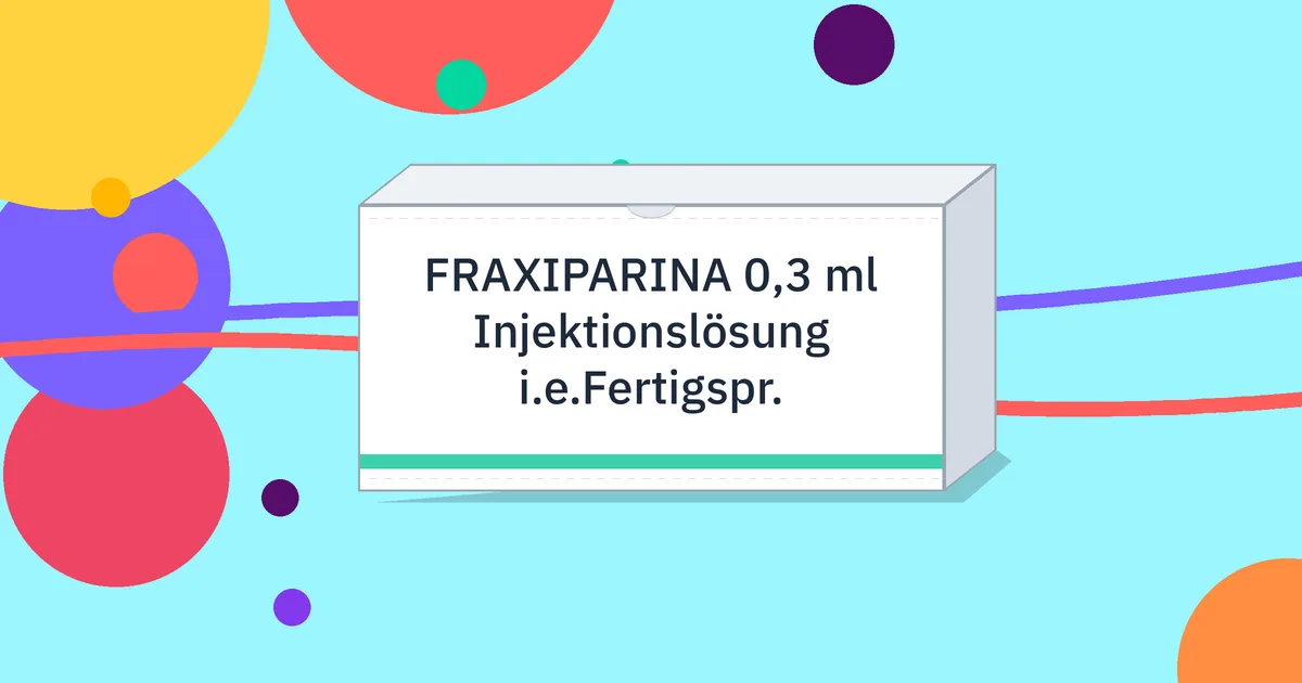 Symbolbild: Packung mit der Aufschrift FRAXIPARINA 0,3 ml Injektionslösung i.e.Fertigspr. (PZN 10418539) – Verfügbarkeit und Bezug in Apotheken in Frankfurt am Main