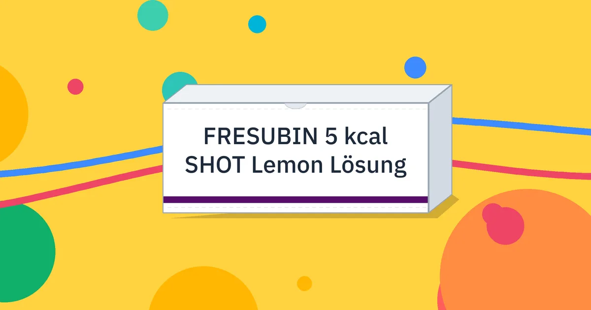 Symbolbild: Packung mit der Aufschrift FRESUBIN 5 kcal SHOT Lemon Lösung (PZN 03406719) – Verfügbarkeit und Bezug in Apotheken in Frankfurt am Main