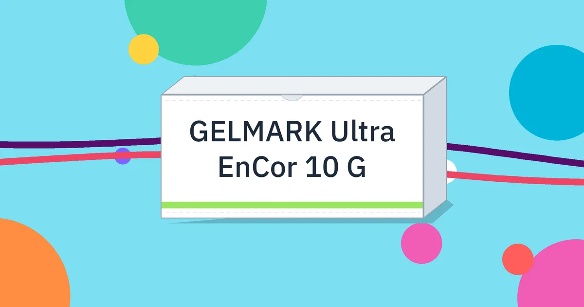Symbolbild: Packung mit der Aufschrift GELMARK Ultra EnCor 10 G (PZN 03560780) – Verfügbarkeit und Bezug in Apotheken in Frankfurt am Main