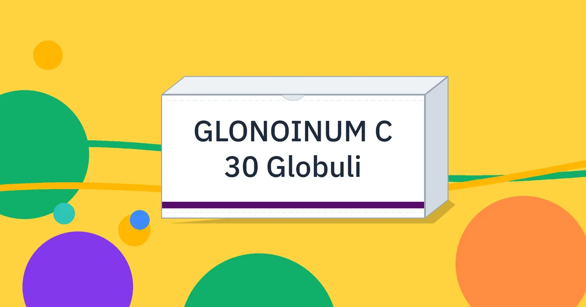Symbolbild: Packung mit der Aufschrift GLONOINUM C 30 Globuli (PZN 02899476) – Verfügbarkeit und Bezug in Apotheken in Frankfurt am Main