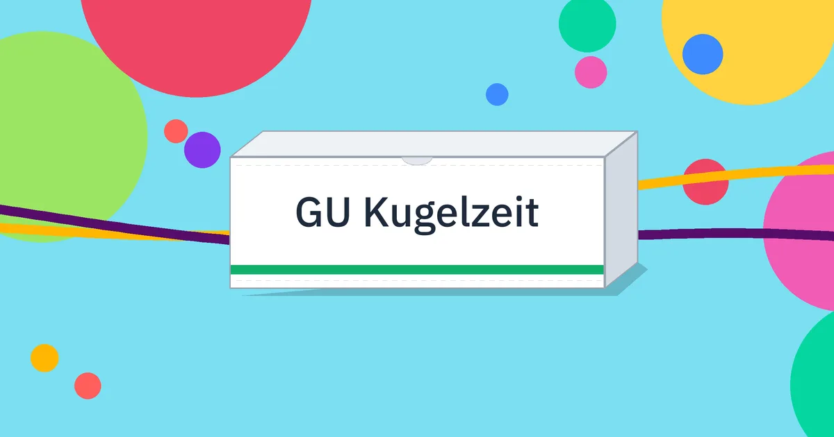 Symbolbild: Packung mit der Aufschrift GU Kugelzeit (PZN 15196931) – Verfügbarkeit und Bezug in Apotheken in Frankfurt am Main