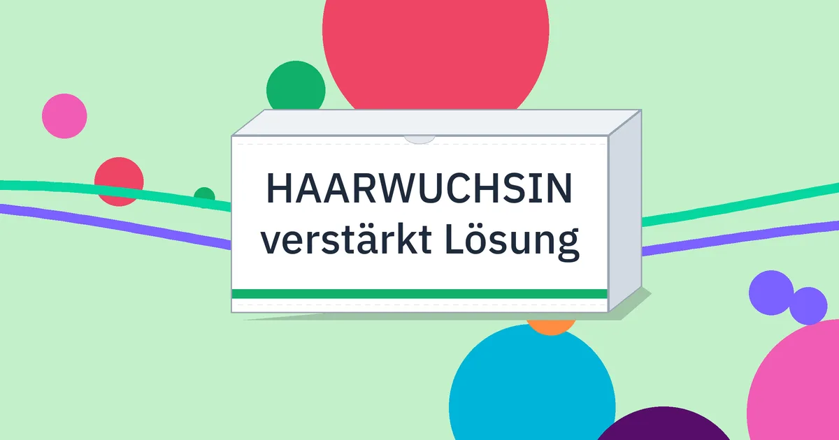 Symbolbild: Packung mit der Aufschrift HAARWUCHSIN verstärkt Lösung (PZN 00440331) – Verfügbarkeit und Bezug in Apotheken in Frankfurt am Main