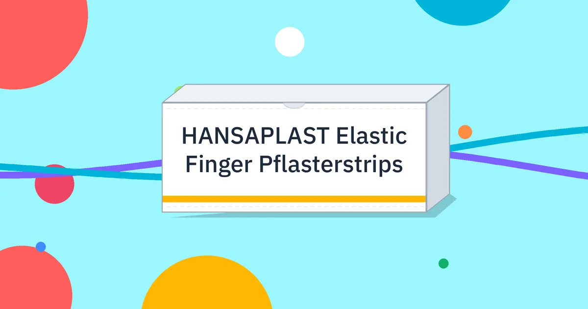Symbolbild: Packung mit der Aufschrift HANSAPLAST Elastic Finger Pflasterstrips (PZN 18906698) – Verfügbarkeit und Bezug in Apotheken in Frankfurt am Main