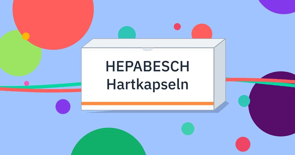 Symbolbild: Packung mit der Aufschrift HEPABESCH Hartkapseln (PZN 03925856) – Verfügbarkeit und Bezug in Apotheken in Frankfurt am Main