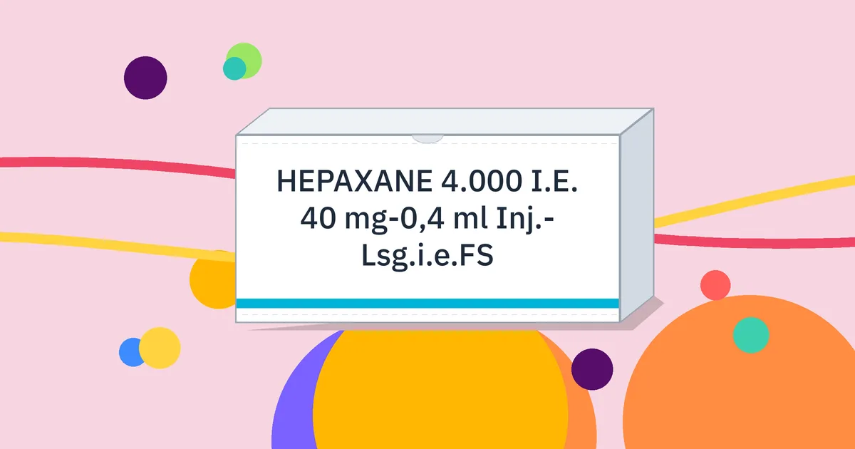 Symbolbild: Packung mit der Aufschrift HEPAXANE 4.000 I.E. 40 mg-0,4 ml Inj.-Lsg.i.e.FS (PZN 15637944) – Verfügbarkeit und Bezug in Apotheken in Frankfurt am Main