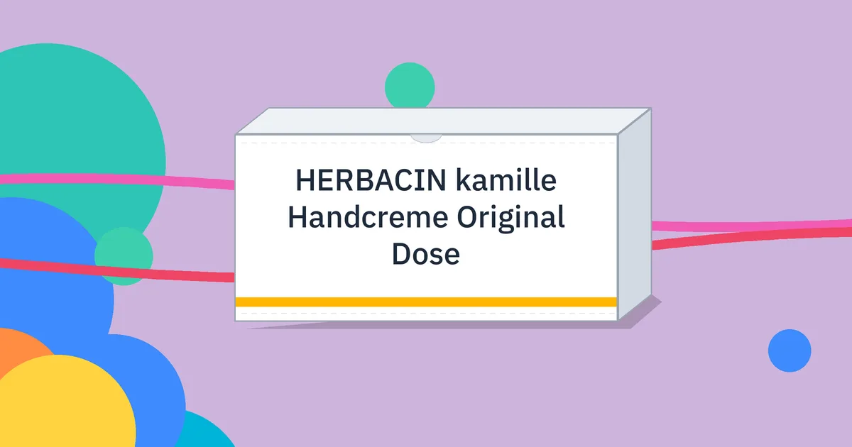 Symbolbild: Packung mit der Aufschrift HERBACIN kamille Handcreme Original Dose (PZN 10344982) – Verfügbarkeit und Bezug in Apotheken in Frankfurt am Main