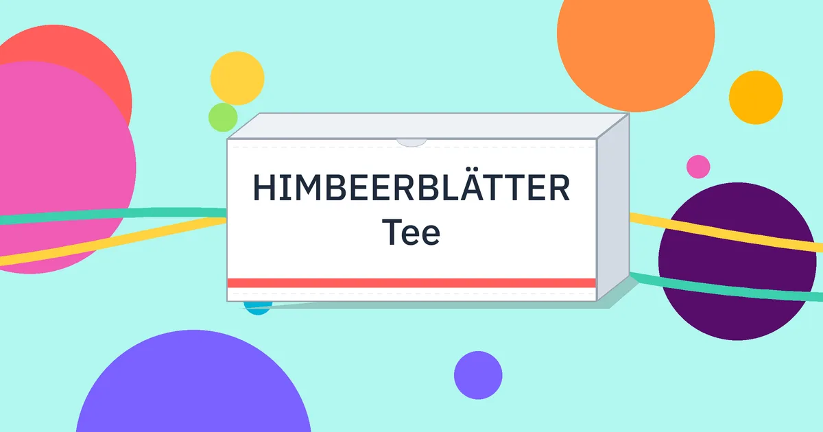 Symbolbild: Packung mit der Aufschrift HIMBEERBLÄTTER Tee (PZN 00820996) – Verfügbarkeit und Bezug in Apotheken in Frankfurt am Main