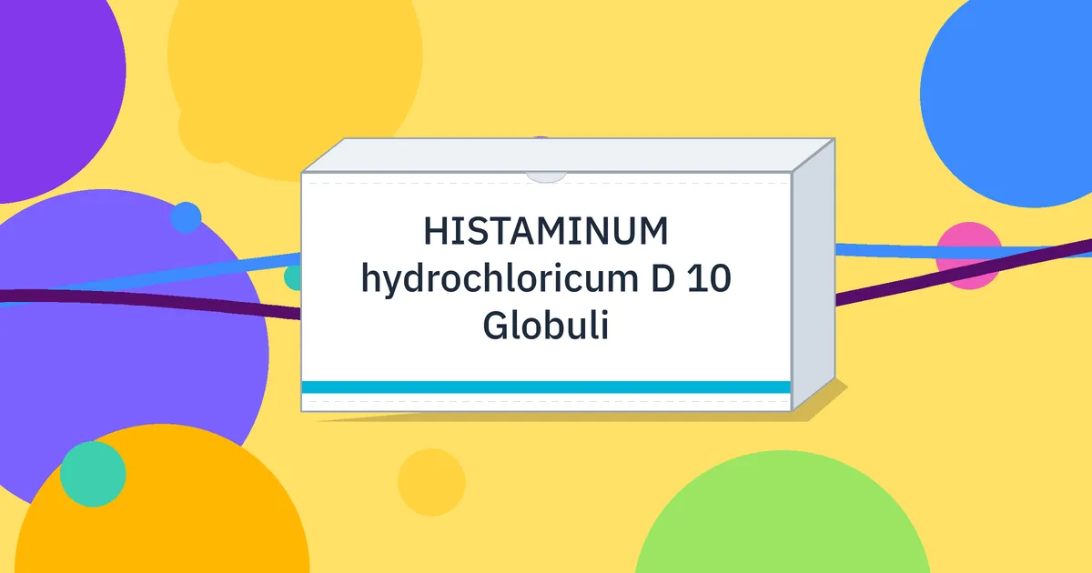 Symbolbild: Packung mit der Aufschrift HISTAMINUM hydrochloricum D 10 Globuli (PZN 04220402) – Verfügbarkeit und Bezug in Apotheken in Frankfurt am Main