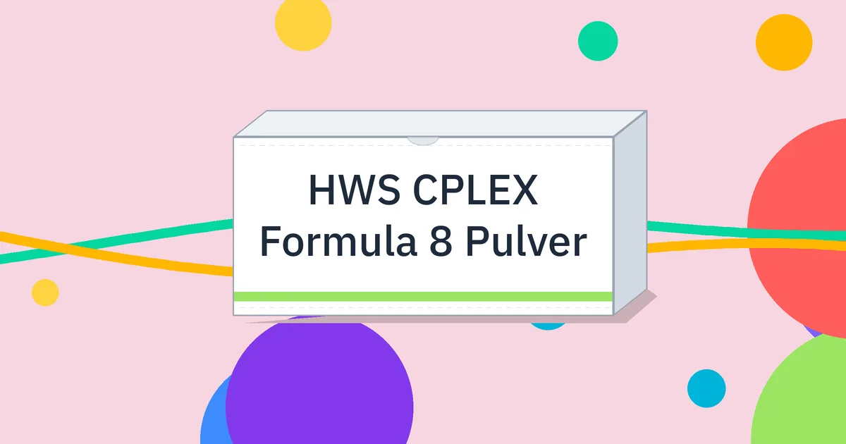 Symbolbild: Packung mit der Aufschrift HWS CPLEX Formula 8 Pulver (PZN 07392256) – Verfügbarkeit und Bezug in Apotheken in Frankfurt am Main