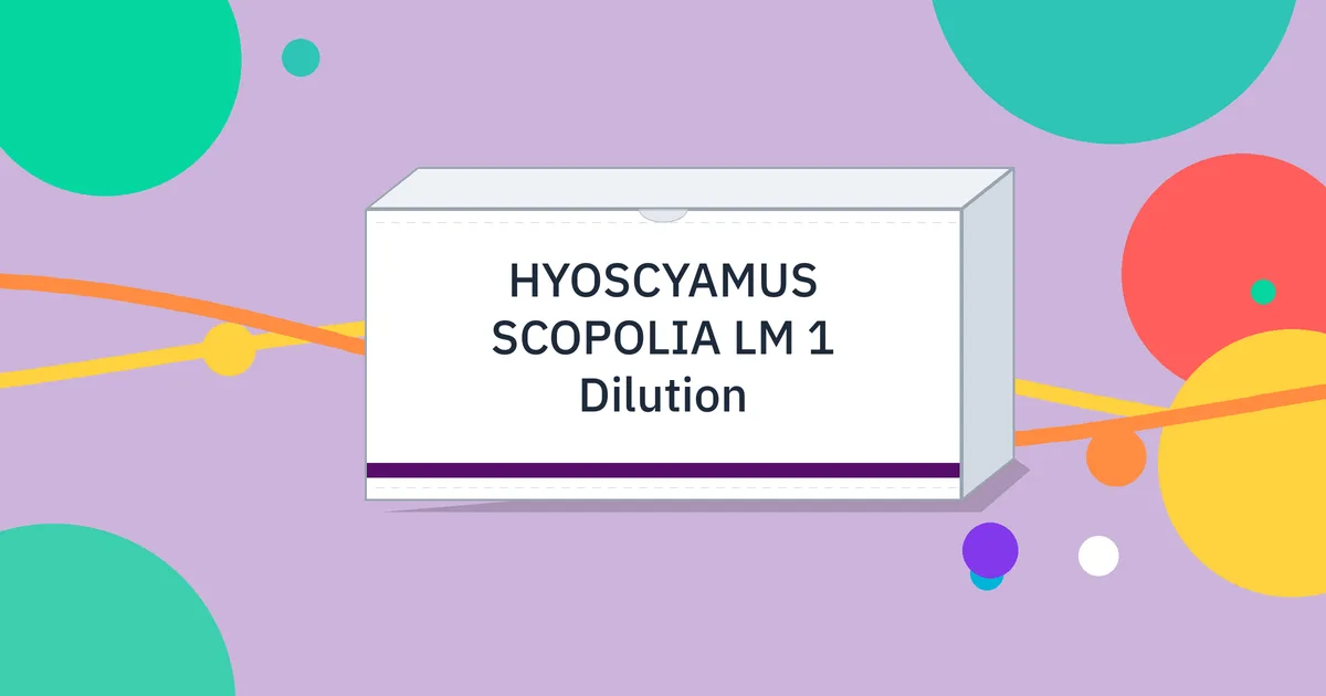 Symbolbild: Packung mit der Aufschrift HYOSCYAMUS SCOPOLIA LM 1 Dilution (PZN 13557566) – Verfügbarkeit und Bezug in Apotheken in Frankfurt am Main