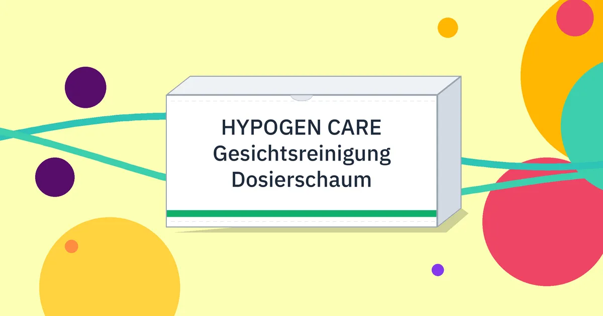Symbolbild: Packung mit der Aufschrift HYPOGEN CARE Gesichtsreinigung Dosierschaum (PZN 18254942) – Verfügbarkeit und Bezug in Apotheken in Frankfurt am Main