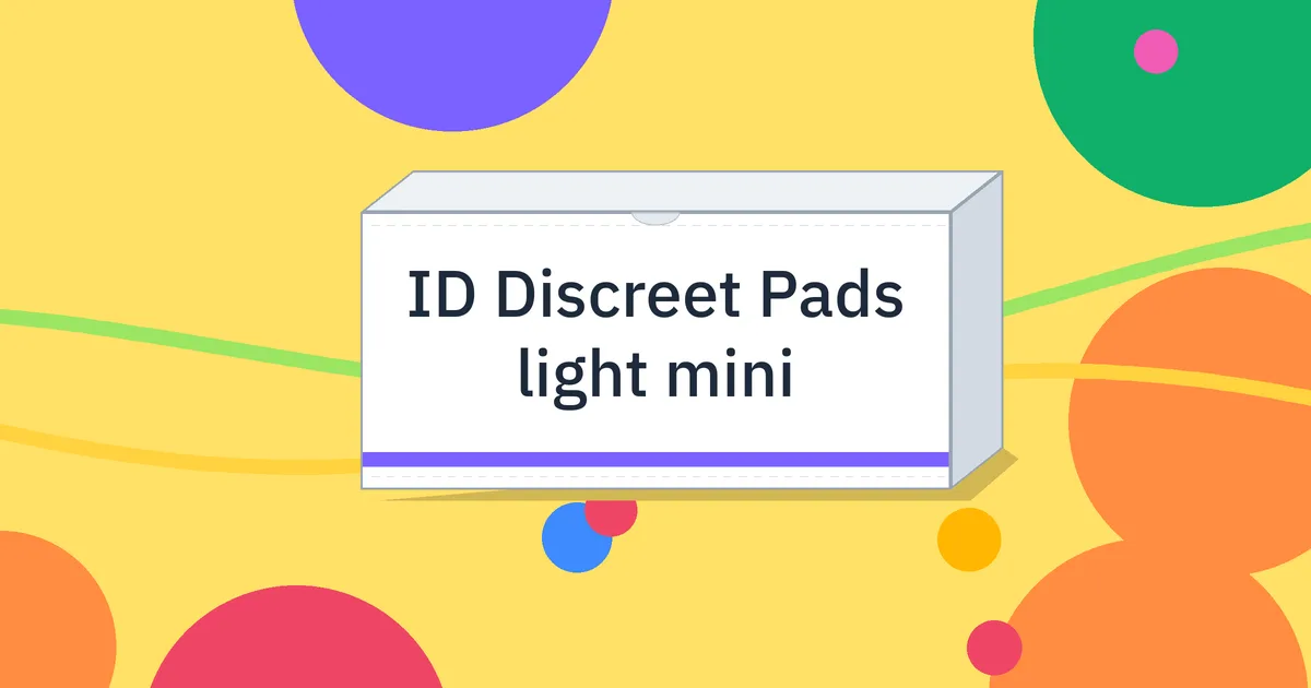 Symbolbild: Packung mit der Aufschrift ID Discreet Pads light mini (PZN 19648790) – Verfügbarkeit und Bezug in Apotheken in Frankfurt am Main