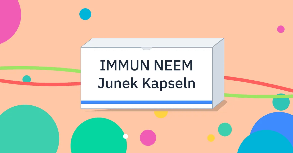 Symbolbild: Packung mit der Aufschrift IMMUN NEEM Junek Kapseln (PZN 00137029) – Verfügbarkeit und Bezug in Apotheken in Frankfurt am Main
