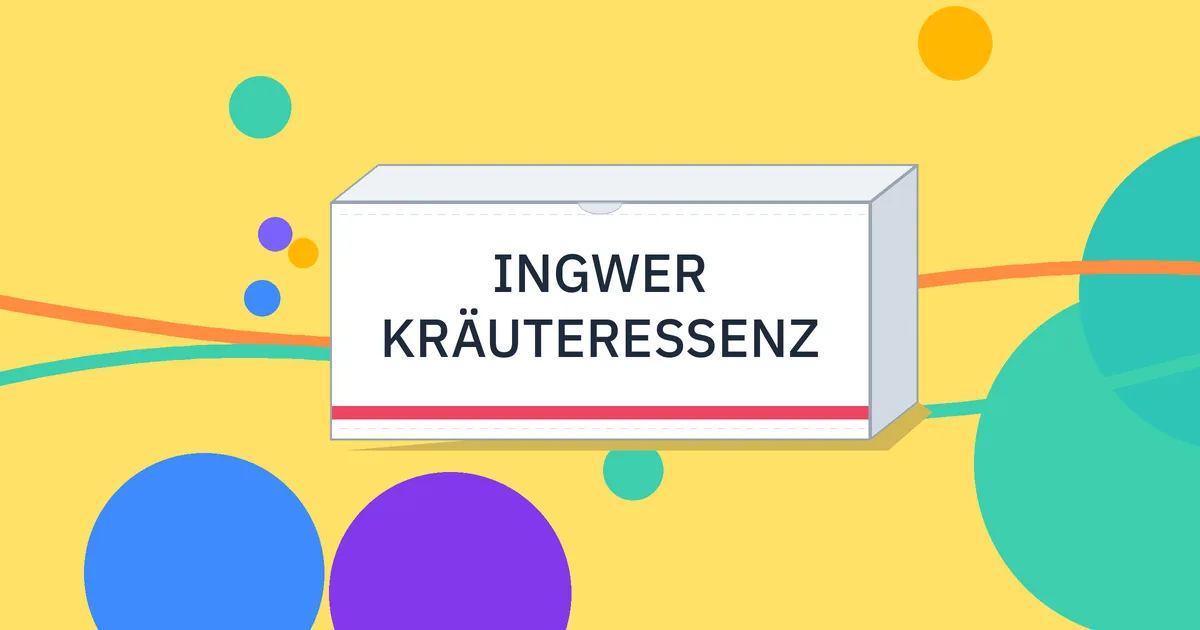 Symbolbild: Packung mit der Aufschrift INGWER KRÄUTERESSENZ (PZN 13819807) – Verfügbarkeit und Bezug in Apotheken in Frankfurt am Main