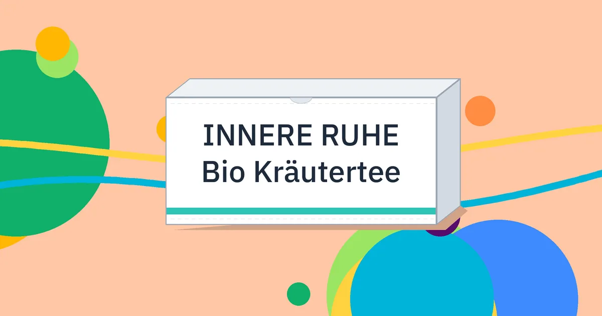 Symbolbild: Packung mit der Aufschrift INNERE RUHE Bio Kräutertee (PZN 17826514) – Verfügbarkeit und Bezug in Apotheken in Frankfurt am Main