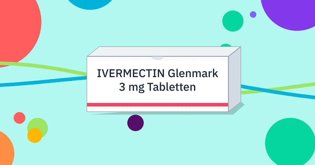 Symbolbild: Packung mit der Aufschrift IVERMECTIN Glenmark 3 mg Tabletten (PZN 19833458) – Verfügbarkeit und Bezug in Apotheken in Frankfurt am Main