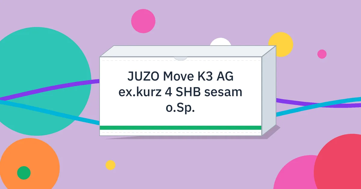 Symbolbild: Packung mit der Aufschrift JUZO Move K3 AG ex.kurz 4 SHB sesam o.Sp. (PZN 18585403) – Verfügbarkeit und Bezug in Apotheken in Frankfurt am Main