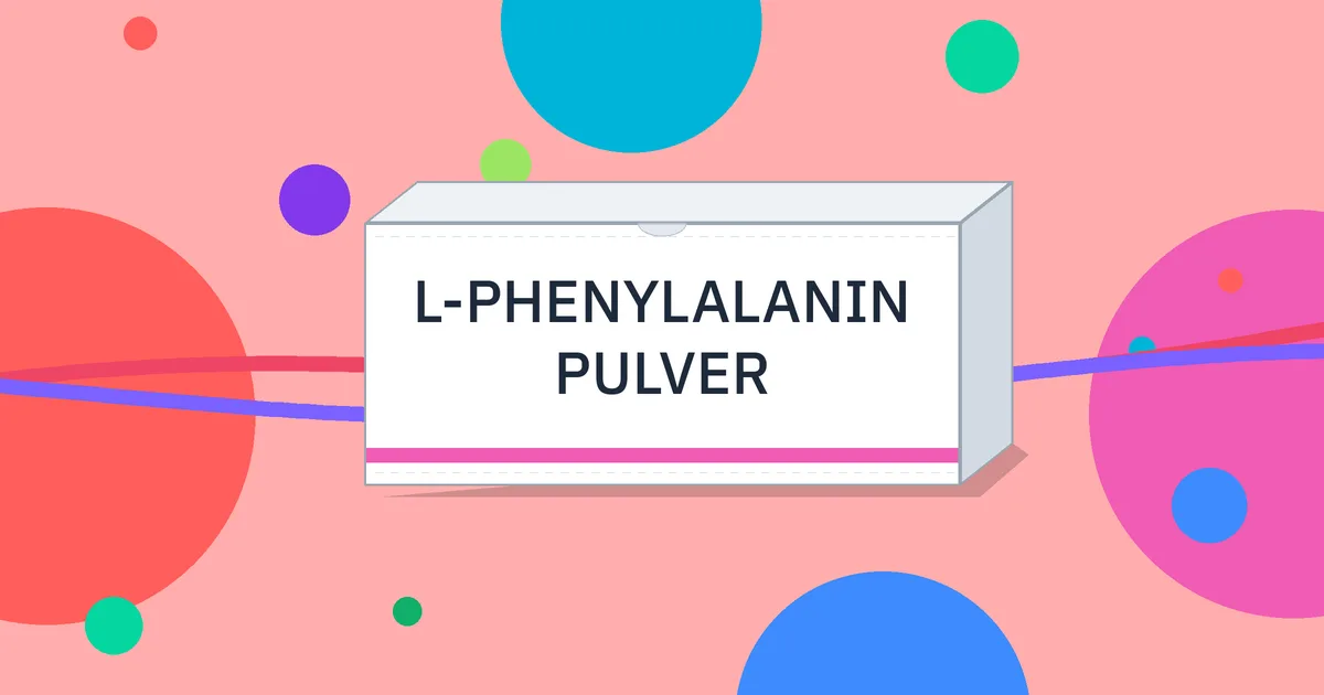 Symbolbild: Packung mit der Aufschrift L-PHENYLALANIN PULVER (PZN 17568472) – Verfügbarkeit und Bezug in Apotheken in Frankfurt am Main
