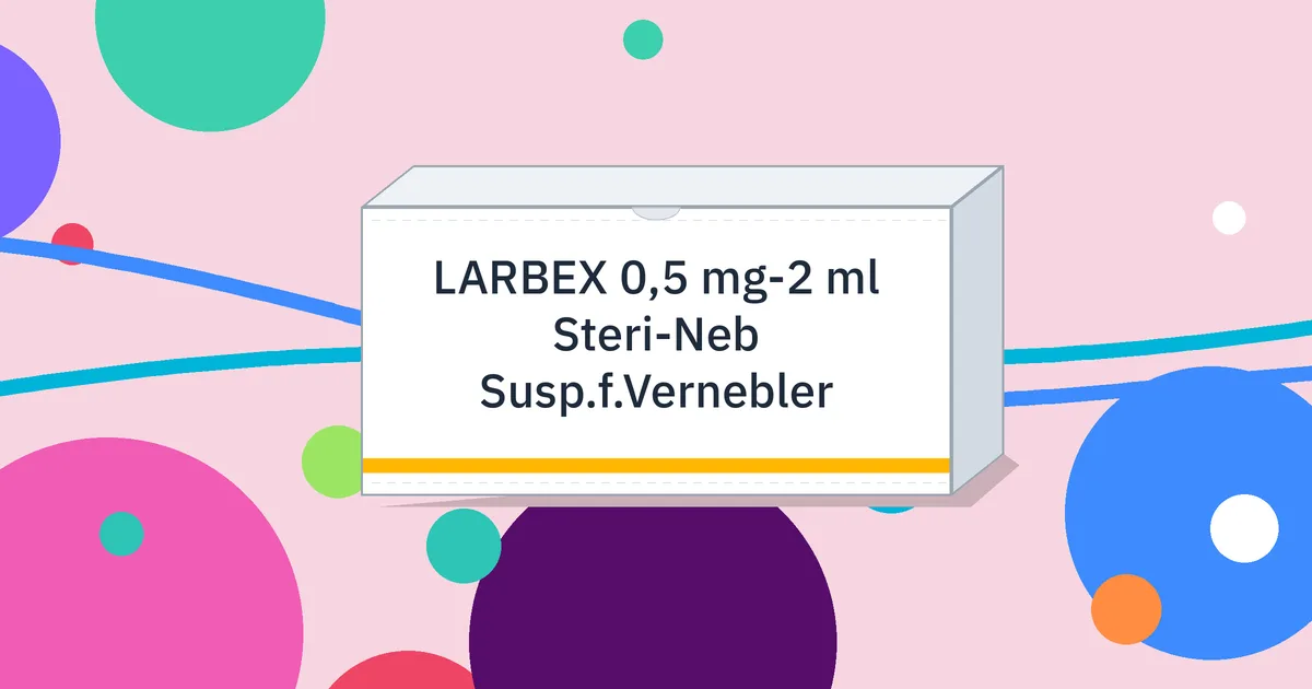 Symbolbild: Packung mit der Aufschrift LARBEX 0,5 mg-2 ml Steri-Neb Susp.f.Vernebler (PZN 09714221) – Verfügbarkeit und Bezug in Apotheken in Frankfurt am Main