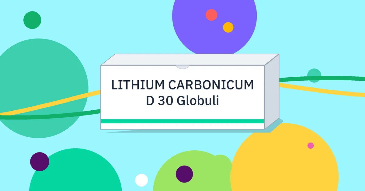 Symbolbild: Packung mit der Aufschrift LITHIUM CARBONICUM D 30 Globuli (PZN 00001146) – Verfügbarkeit und Bezug in Apotheken in Frankfurt am Main