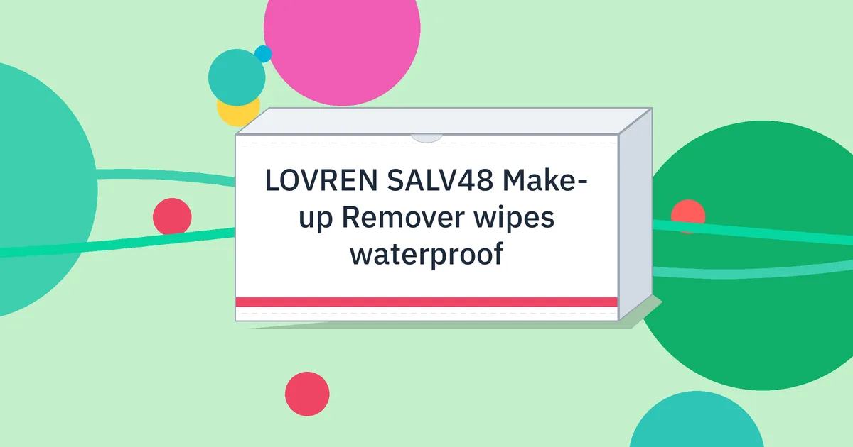 Symbolbild: Packung mit der Aufschrift LOVREN SALV48 Make-up Remover wipes waterproof (PZN 20031126) – Verfügbarkeit und Bezug in Apotheken in Frankfurt am Main