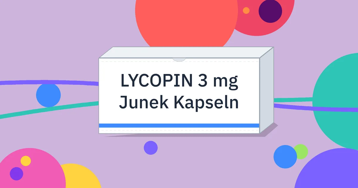 Symbolbild: Packung mit der Aufschrift LYCOPIN 3 mg Junek Kapseln (PZN 07079909) – Verfügbarkeit und Bezug in Apotheken in Frankfurt am Main
