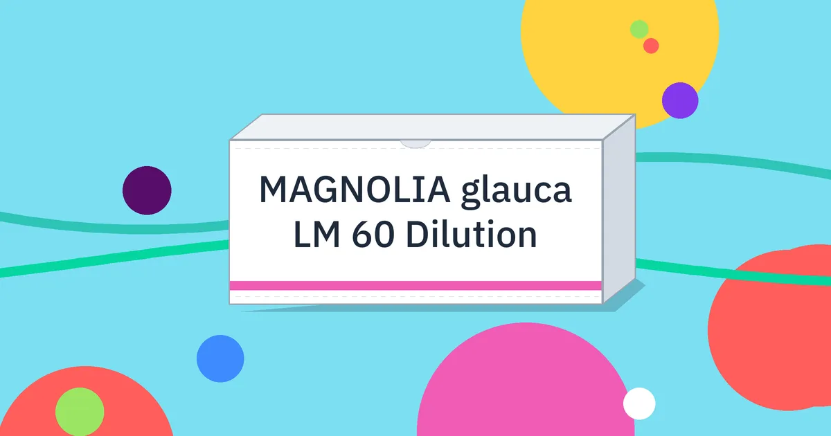 Symbolbild: Packung mit der Aufschrift MAGNOLIA glauca LM 60 Dilution (PZN 13539686) – Verfügbarkeit und Bezug in Apotheken in Frankfurt am Main