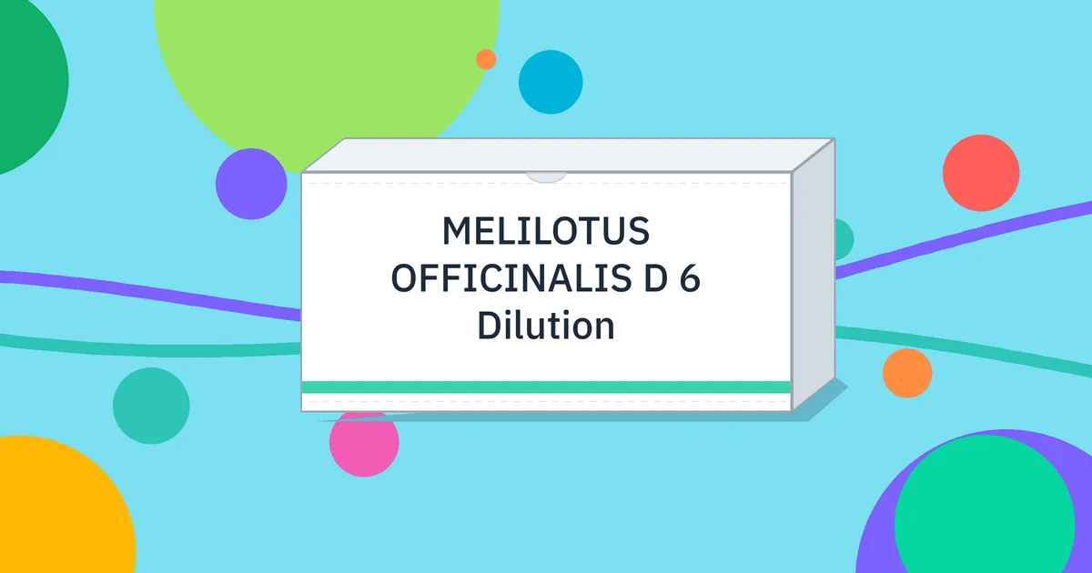 Symbolbild: Packung mit der Aufschrift MELILOTUS OFFICINALIS D 6 Dilution (PZN 02125183) – Verfügbarkeit und Bezug in Apotheken in Frankfurt am Main