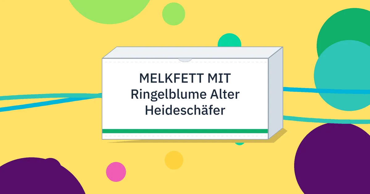 Symbolbild: Packung mit der Aufschrift MELKFETT MIT Ringelblume Alter Heideschäfer (PZN 18323324) – Verfügbarkeit und Bezug in Apotheken in Frankfurt am Main