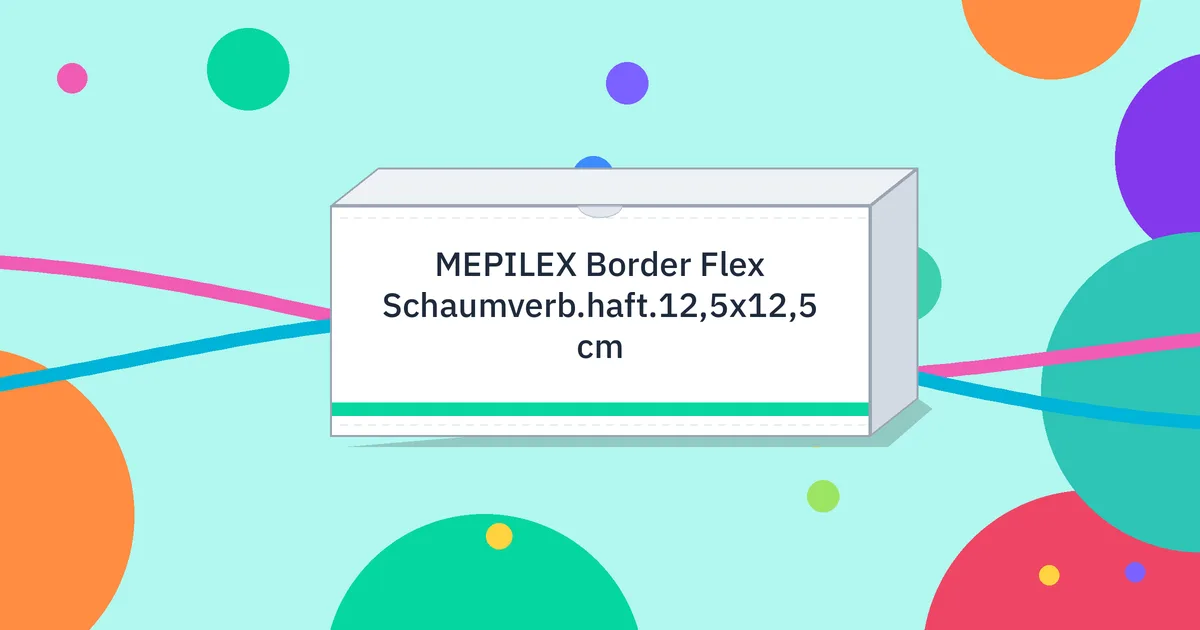 Symbolbild: Packung mit der Aufschrift MEPILEX Border Flex Schaumverb.haft.12,5x12,5 cm (PZN 18719217) – Verfügbarkeit und Bezug in Apotheken in Frankfurt am Main