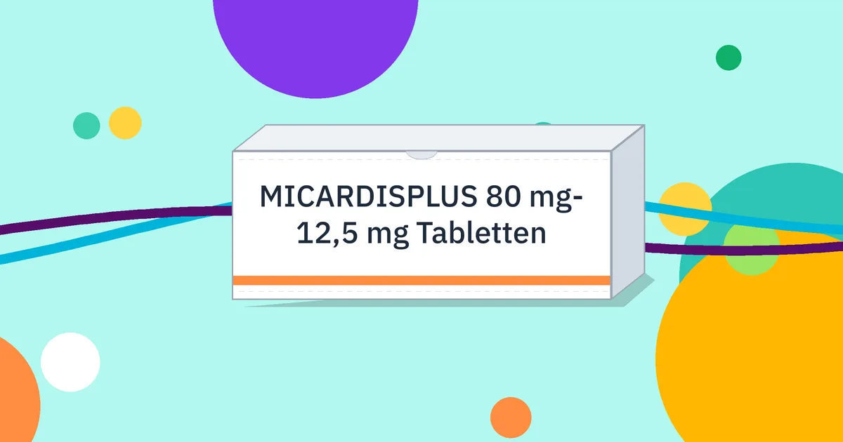 Symbolbild: Packung mit der Aufschrift MICARDISPLUS 80 mg-12,5 mg Tabletten (PZN 17146110) – Verfügbarkeit und Bezug in Apotheken in Frankfurt am Main