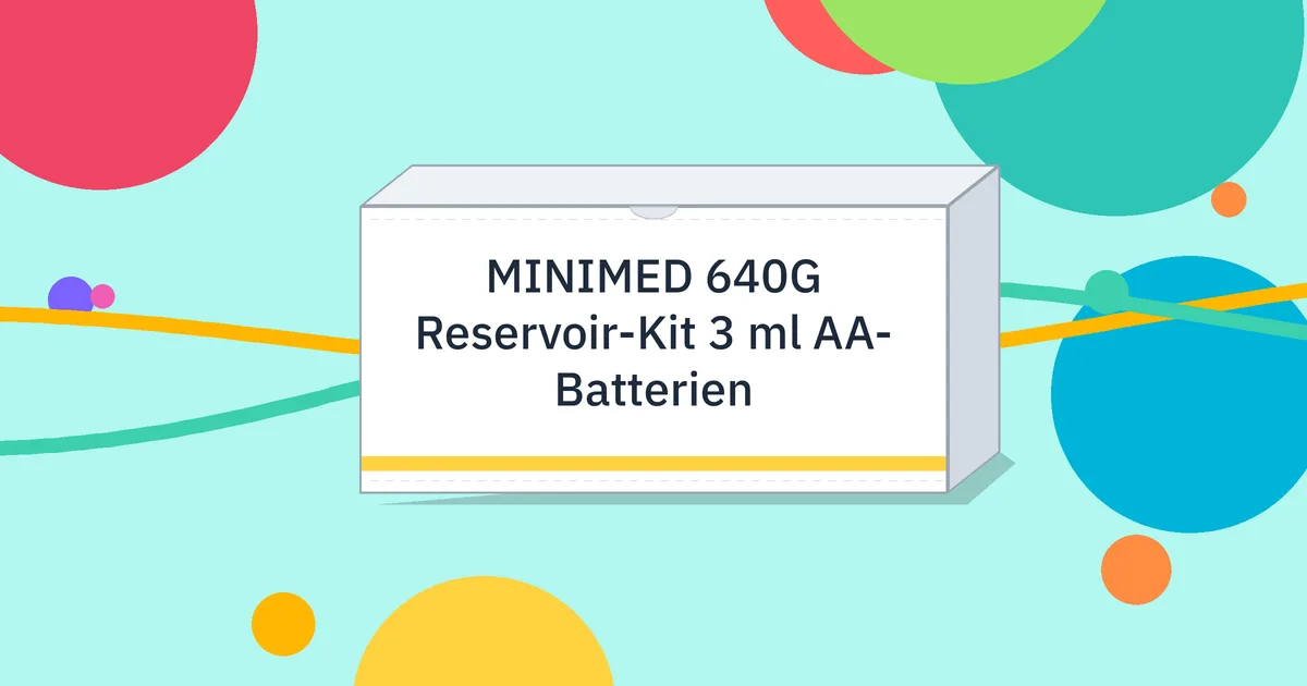 Symbolbild: Packung mit der Aufschrift MINIMED 640G Reservoir-Kit 3 ml AA-Batterien (PZN 11051785) – Verfügbarkeit und Bezug in Apotheken in Frankfurt am Main