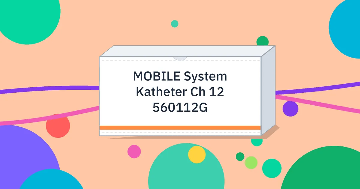 Symbolbild: Packung mit der Aufschrift MOBILE System Katheter Ch 12 560112G (PZN 07409206) – Verfügbarkeit und Bezug in Apotheken in Frankfurt am Main