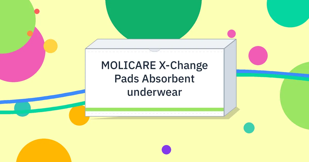 Symbolbild: Packung mit der Aufschrift MOLICARE X-Change Pads Absorbent underwear (PZN 19263535) – Verfügbarkeit und Bezug in Apotheken in Frankfurt am Main