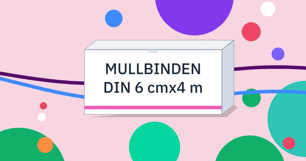 Symbolbild: Packung mit der Aufschrift MULLBINDEN DIN 6 cmx4 m (PZN 01960127) – Verfügbarkeit und Bezug in Apotheken in Frankfurt am Main