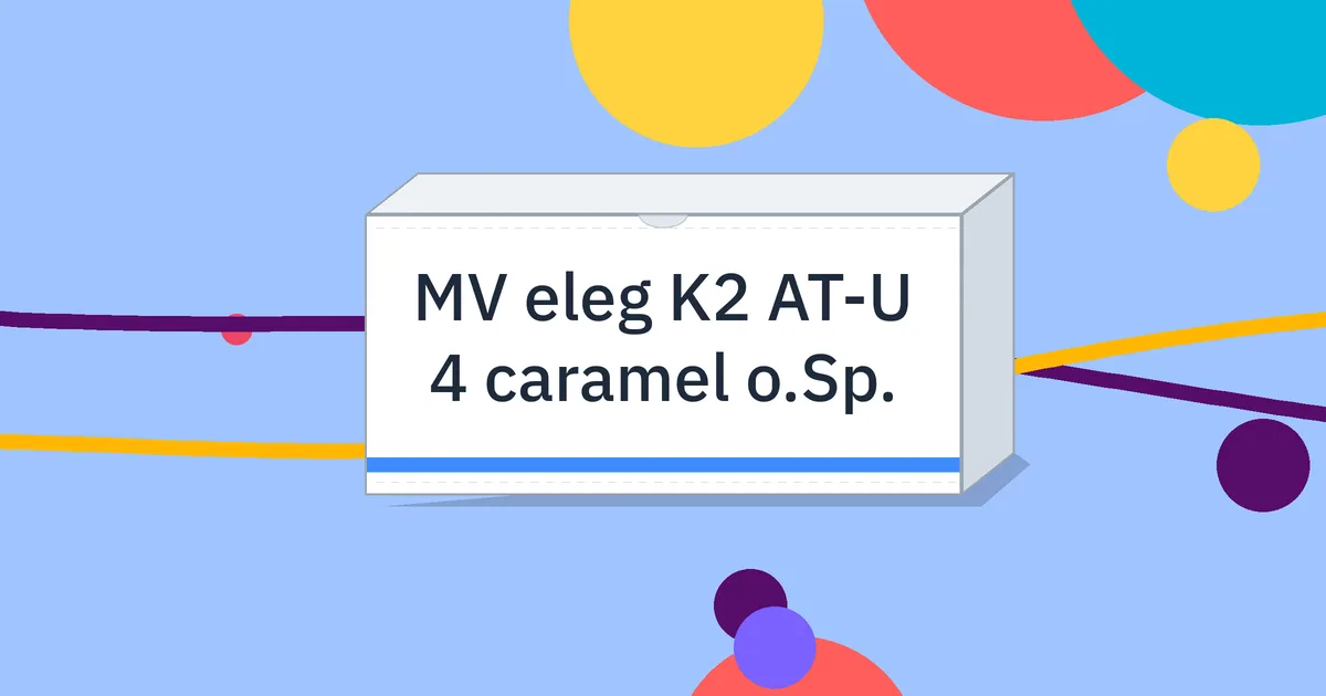 Symbolbild: Packung mit der Aufschrift MV eleg K2 AT-U 4 caramel o.Sp. (PZN 00530123) – Verfügbarkeit und Bezug in Apotheken in Frankfurt am Main