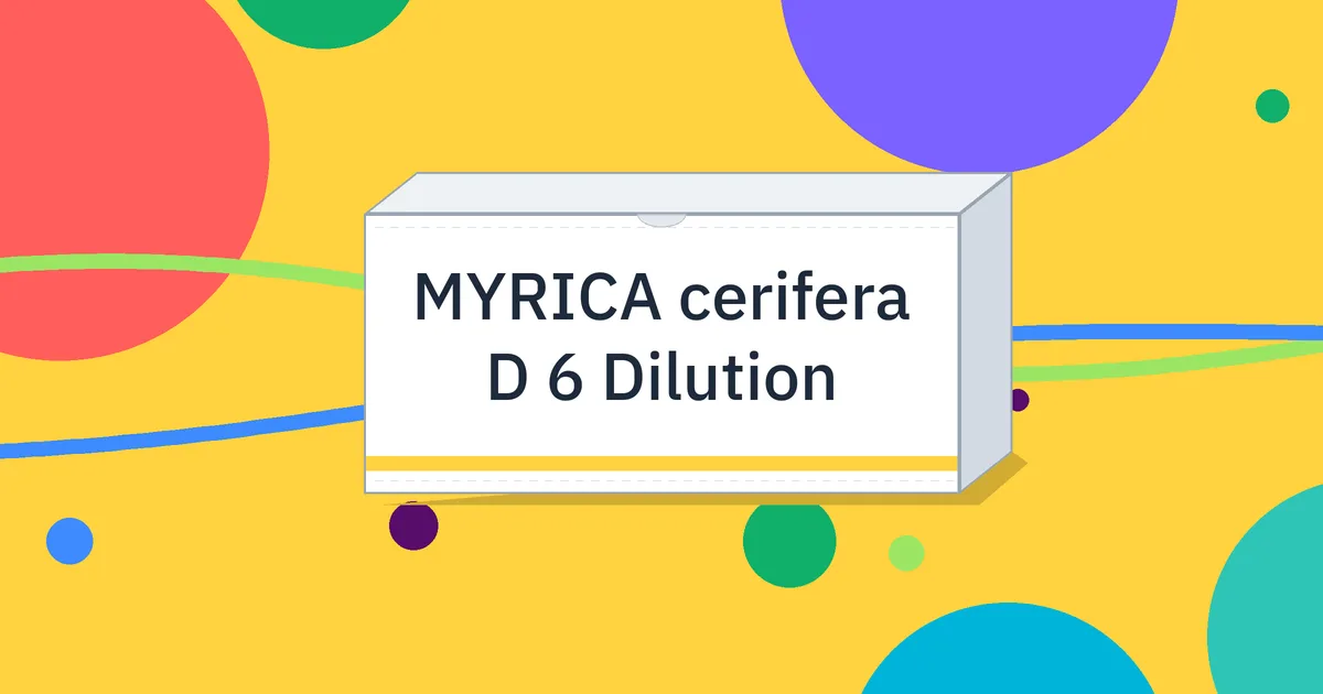 Symbolbild: Packung mit der Aufschrift MYRICA cerifera D 6 Dilution (PZN 07174789) – Verfügbarkeit und Bezug in Apotheken in Frankfurt am Main