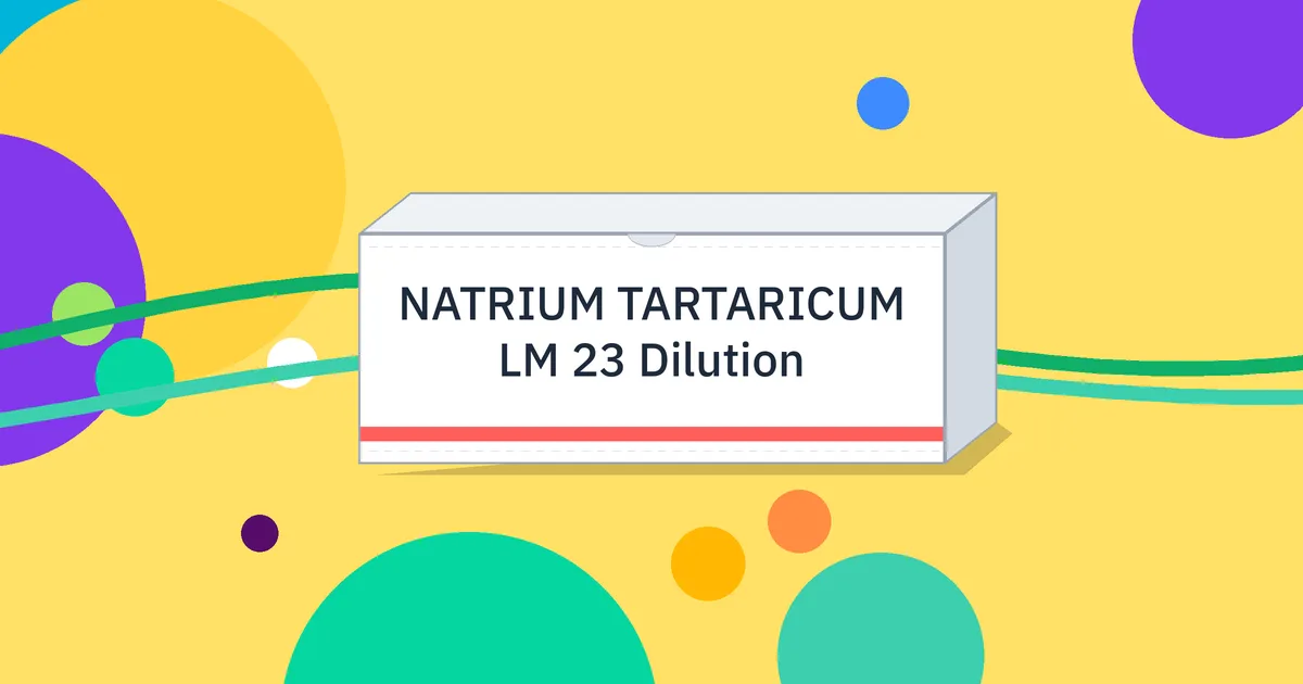Symbolbild: Packung mit der Aufschrift NATRIUM TARTARICUM LM 23 Dilution (PZN 12967813) – Verfügbarkeit und Bezug in Apotheken in Frankfurt am Main
