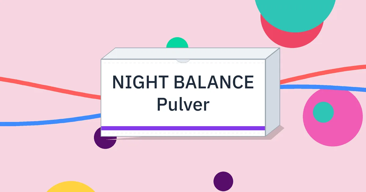 Symbolbild: Packung mit der Aufschrift NIGHT BALANCE Pulver (PZN 17365711) – Verfügbarkeit und Bezug in Apotheken in Frankfurt am Main