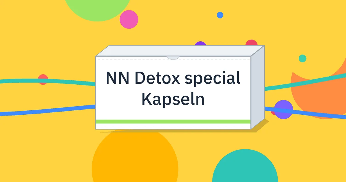 Symbolbild: Packung mit der Aufschrift NN Detox special Kapseln (PZN 15321750) – Verfügbarkeit und Bezug in Apotheken in Frankfurt am Main