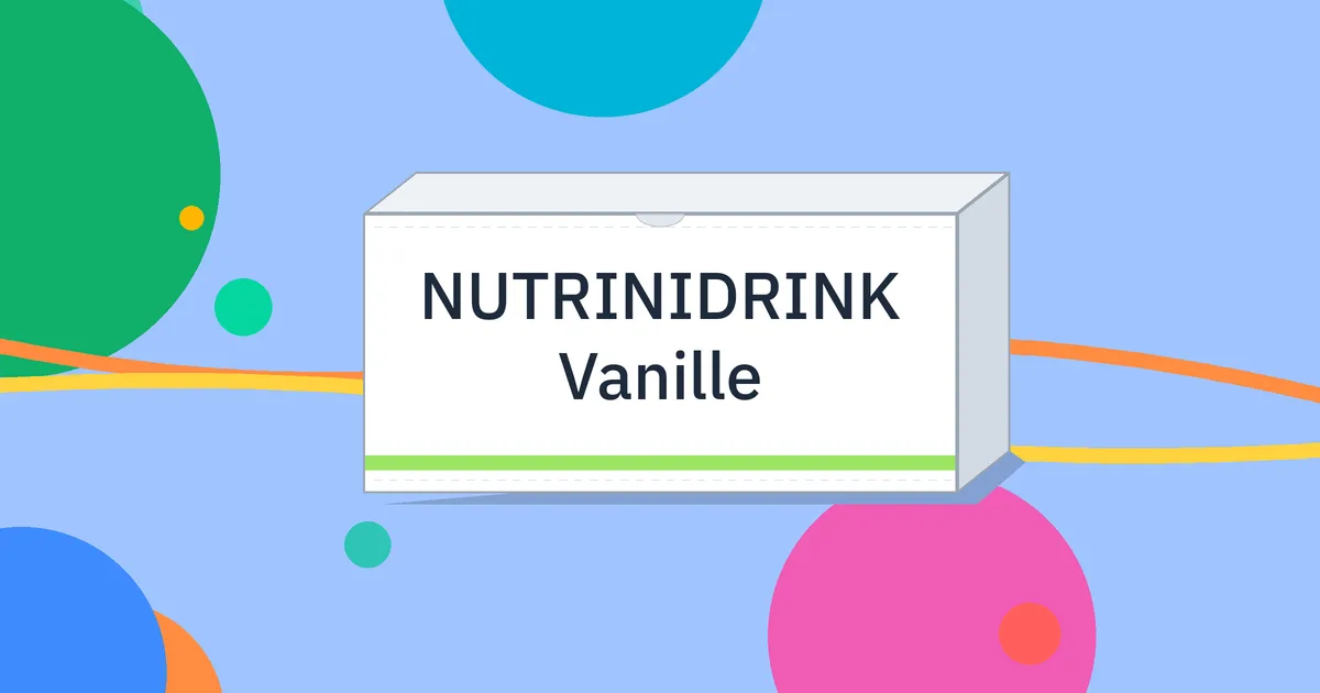 Symbolbild: Packung mit der Aufschrift NUTRINIDRINK Vanille (PZN 17612635) – Verfügbarkeit und Bezug in Apotheken in Frankfurt am Main