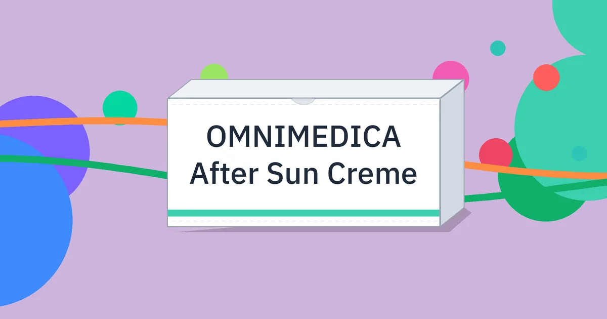 Symbolbild: Packung mit der Aufschrift OMNIMEDICA After Sun Creme (PZN 19142820) – Verfügbarkeit und Bezug in Apotheken in Frankfurt am Main